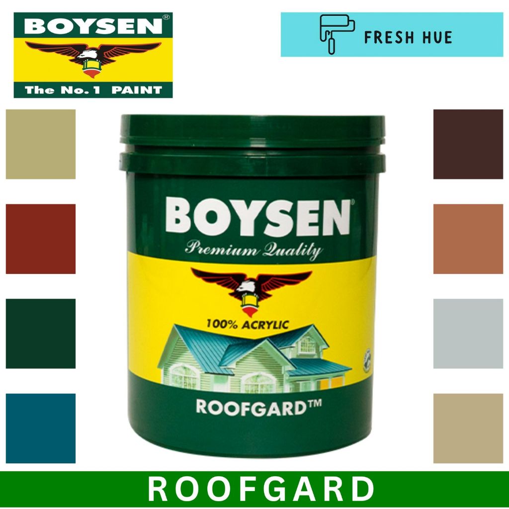 BOYSEN ROOFGARD PAINT 1L | Shopee Philippines