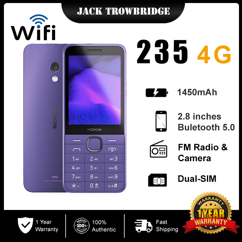 Original N235 4G Keypad Phone Dual SIM 2MP Camera 1450mAh Bluetooth 5.0 ...