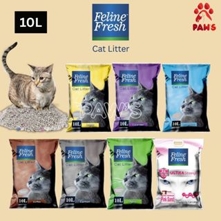 10L FELINE FRESH CAT LITTER SAND BENTONITE CAT SAND CLUMPING SAND PAW'S ...