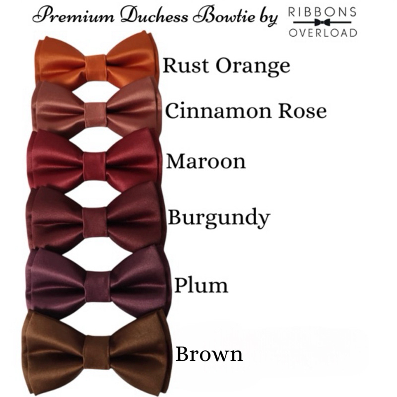 PREMIUM Duchess Bowties (part 3) with Adjustable black strap | Wedding ...