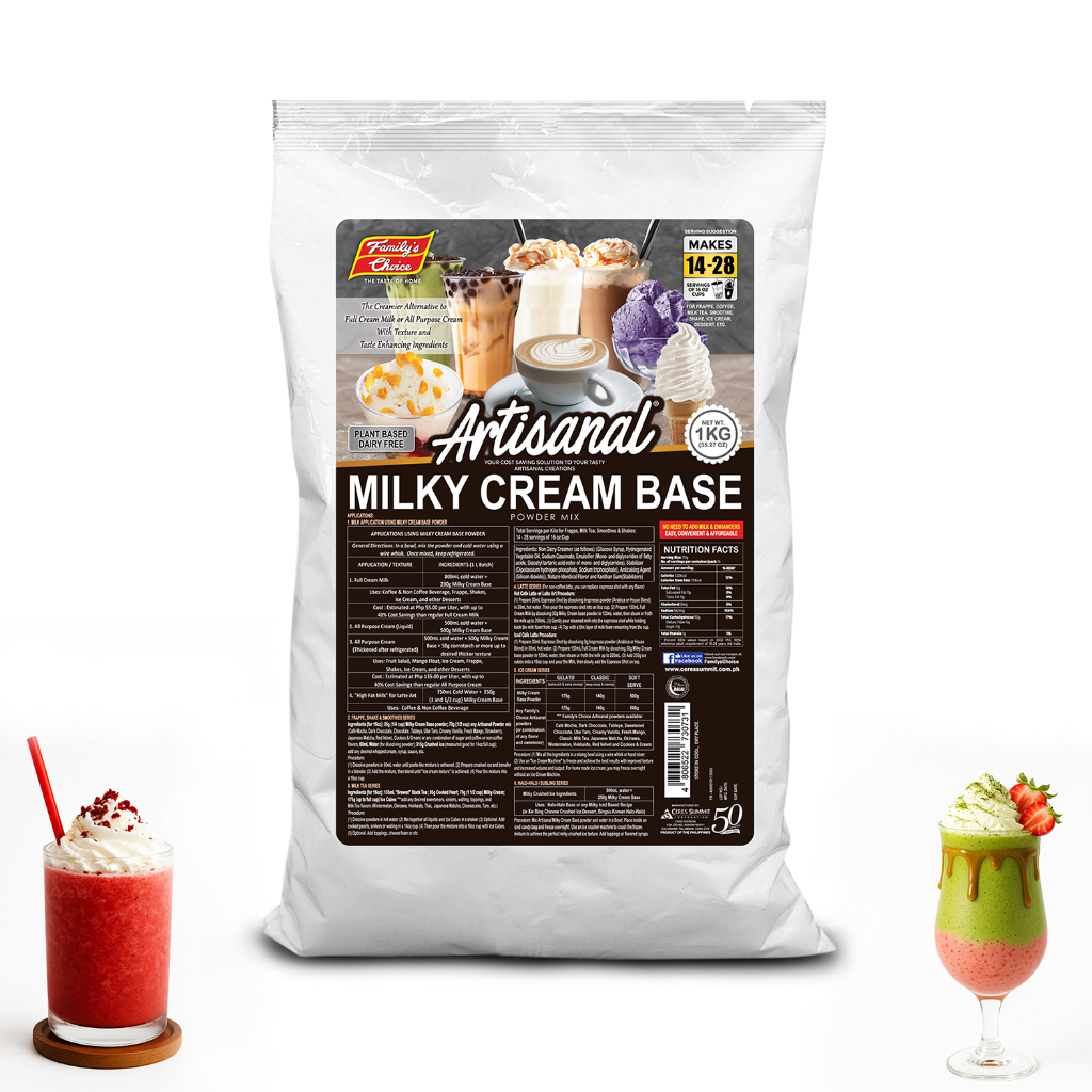 Family's Choice Artisanal Milky Cream Base Powder Mix 1 kg - Perfect as ...
