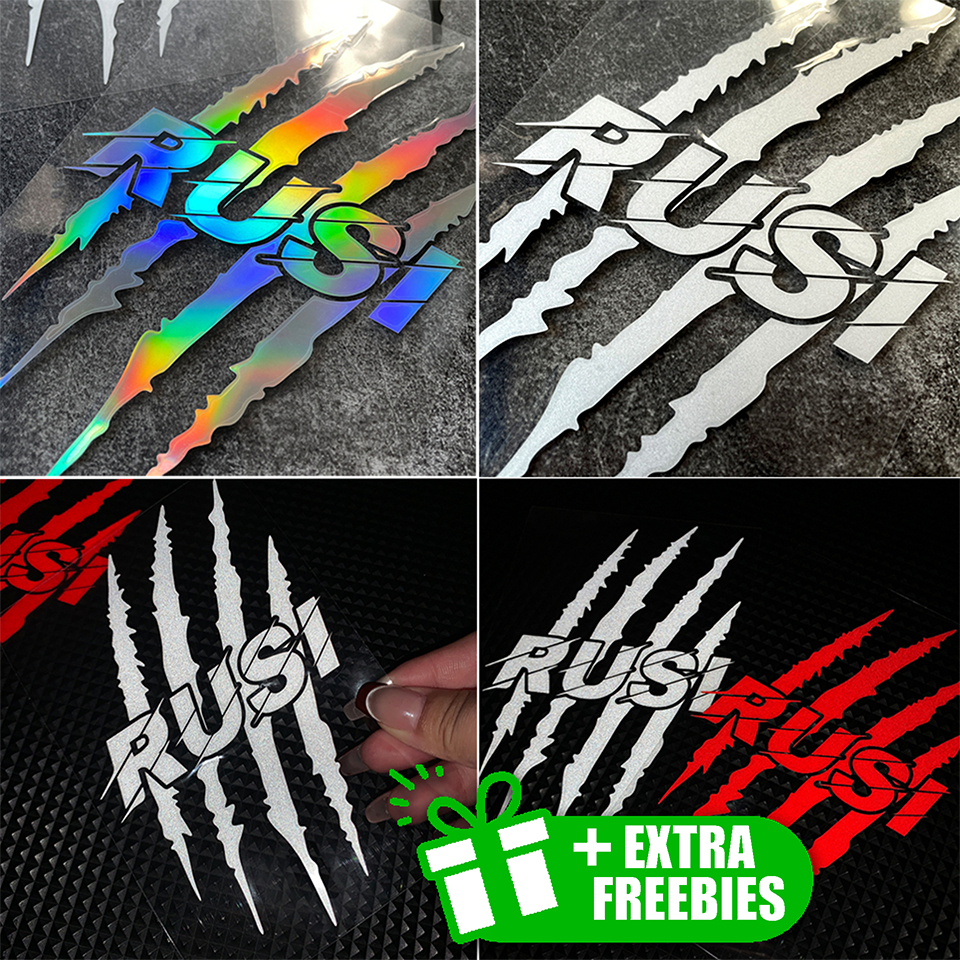 Rusi Logo Sticker for Motor Stickers Waterproof Motorcycle Decals Claw ...