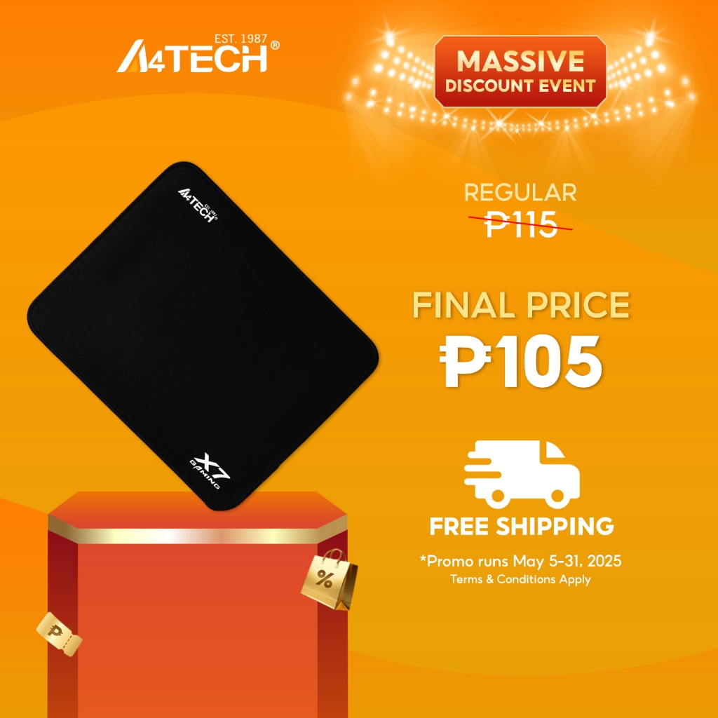 A4Tech AP-20S Fine Knit Edges Fabric Mouse Pad | Shopee Philippines