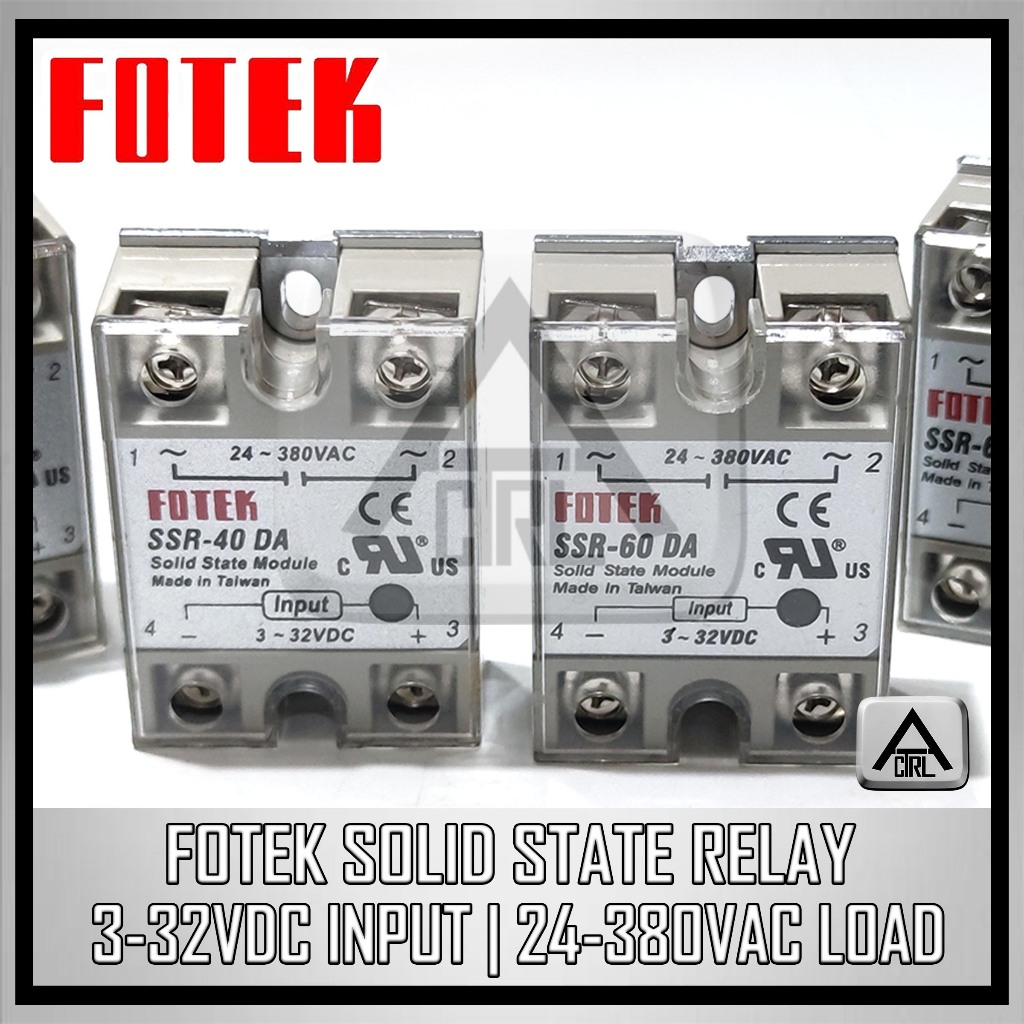 FOTEK SSR-40 DA | SSR-60DA SOLID STATE MODULE 3-32VDC INPUT / 24-380VAC LOAD | VAT INCLUDED ...