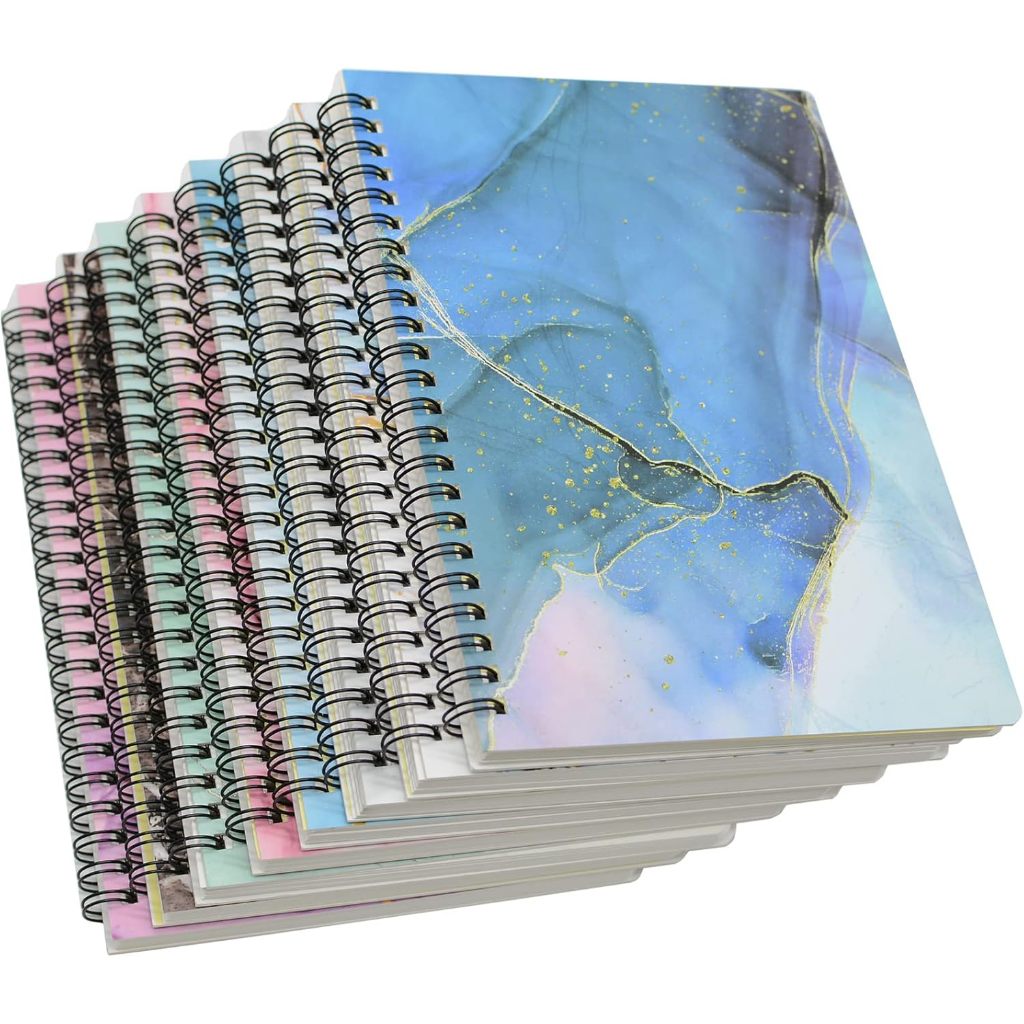 Spiral Notebook A5 6x8.5 – 1pc College Ruled, 80 Leaves, Hard Cover, Assorted, Twin-Wire Bound ...