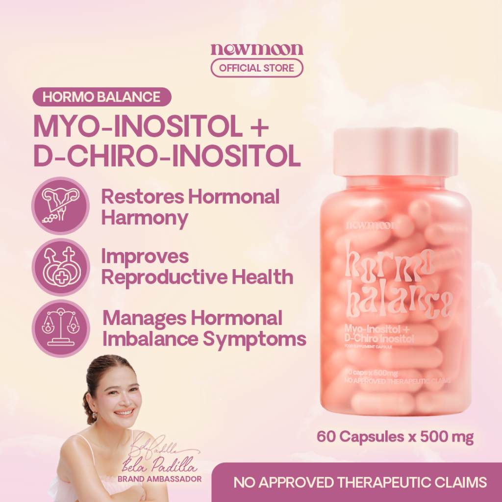 NEW MOON Hormo Balance Myo-Inositol & D-Chiro-Inositol 500mg with N ...