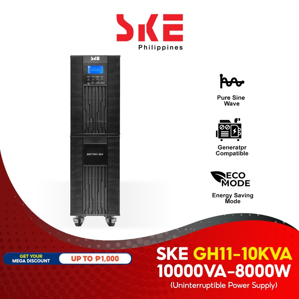SKE UPS 10000VA-8000W Uninterruptible Power Supply, On-line Double ...