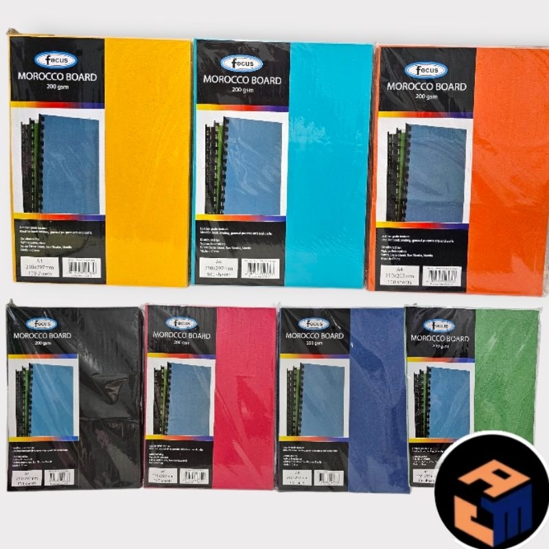 Focus Morocco Board Leather Grain Texture 200 GSM 100 Sheets | Shopee ...