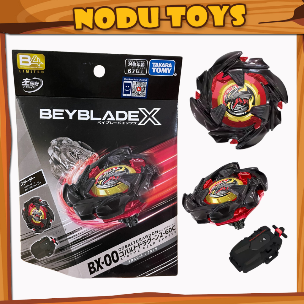 Beyblade X BX-00 Cobalt Dragon 2-60C LIMITED [Bankee Sticker] | Shopee ...