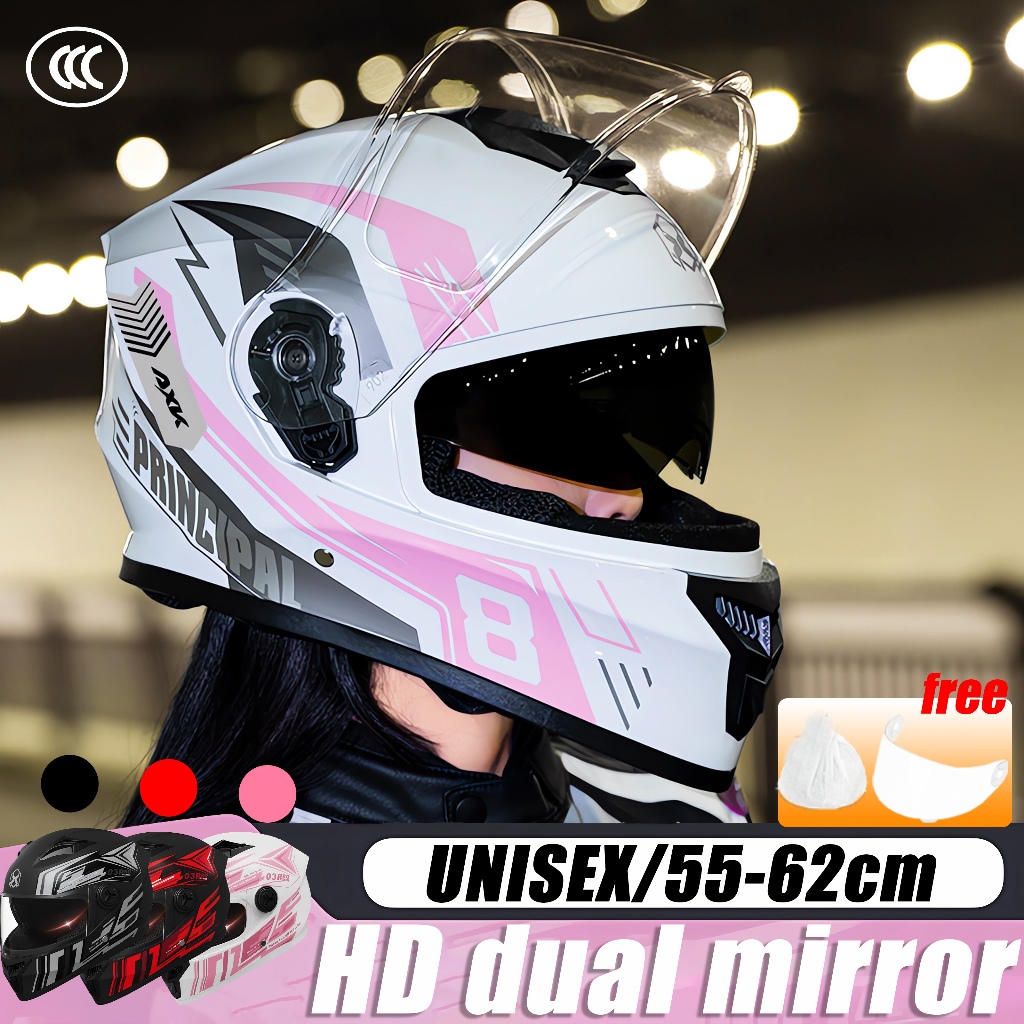 ICC Stickers Helmet Full Face Dual Visor Road Racing Helmet Motorcycle ...