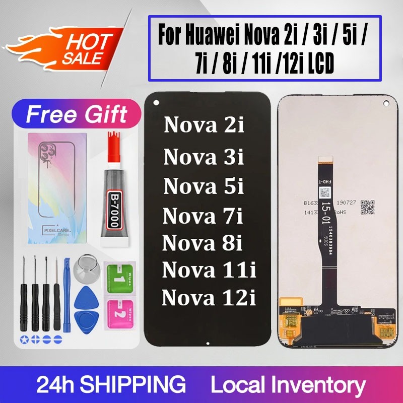 Techparts Original LCD For Huawei Nova 7i Nova 8i 5i 2i 3i 11i Nova 12i LCD + Repair Tools ...