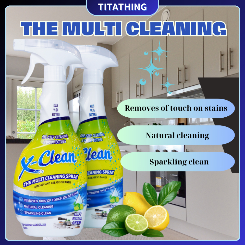 450ML X-Clean Kitchen Grease Cleaning Spray Stain Cleaner Stain Remover ...