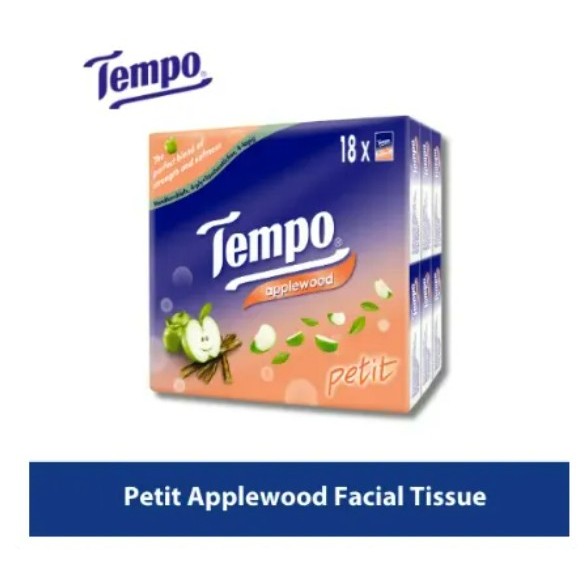 Tempo Petit Applewood Pocket Facial Tissue (4-Ply, x 18 Packs x 7 ...