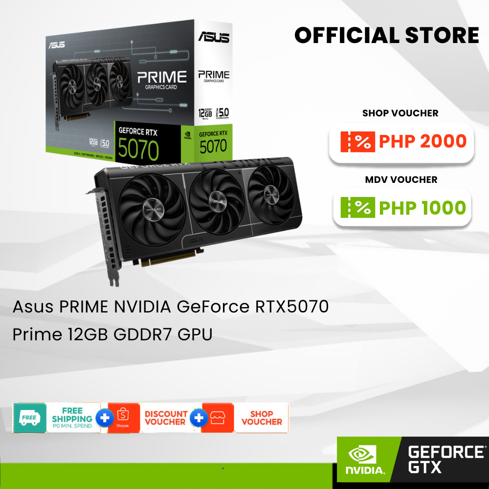 Asus PRIME NVIDIA GeForce RTX5070 Prime 12GB GDDR7 GPU | Shopee Philippines
