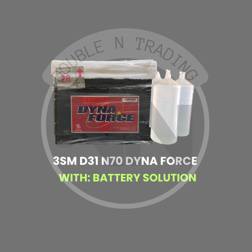 3SM D31 N70 DYNA FORCE LOW MAINTENANCE (NO BATTERY SOLUTION) | Shopee ...
