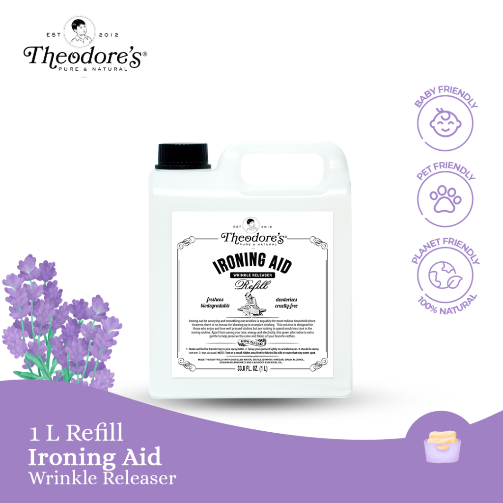 Theodore's Ironing Aid 1L - Releases Wrinkles for Easy Ironing ...