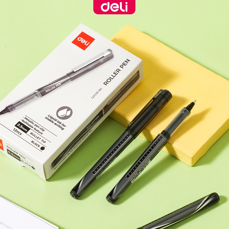 Deli Direct Liquid Ballpoint Pen 0.5mm Bullet Tip 1pc EQ202B | Shopee ...