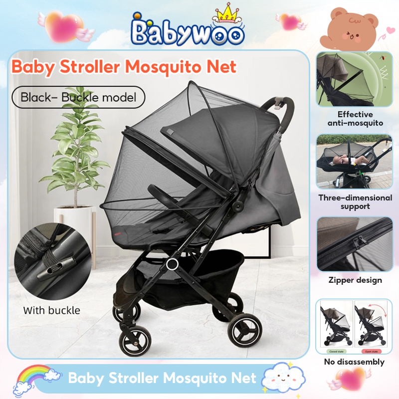 Baby Stroller Mosquito Net Universal Full Cover Mosquito Netting ...