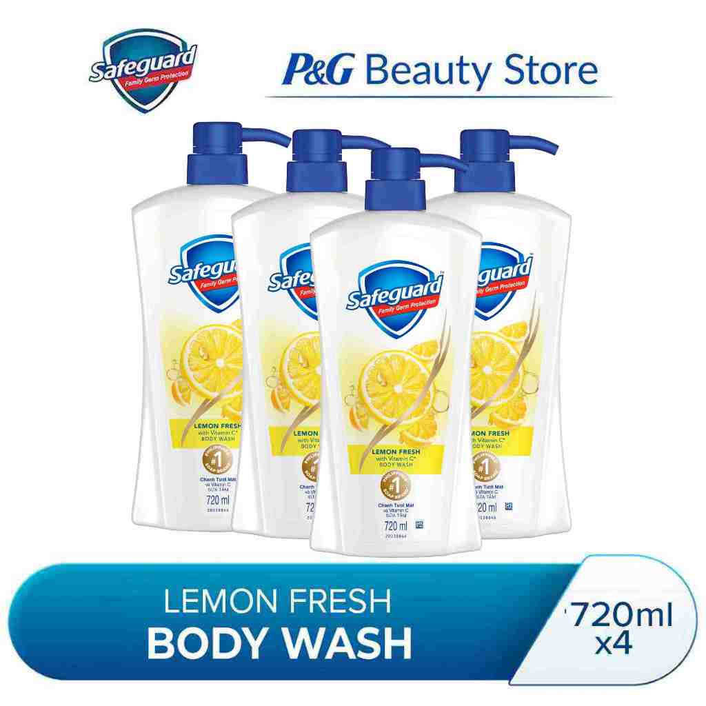 Safeguard Antibacterial Soap Body Wash Lemon Fresh with Vitamin C ...