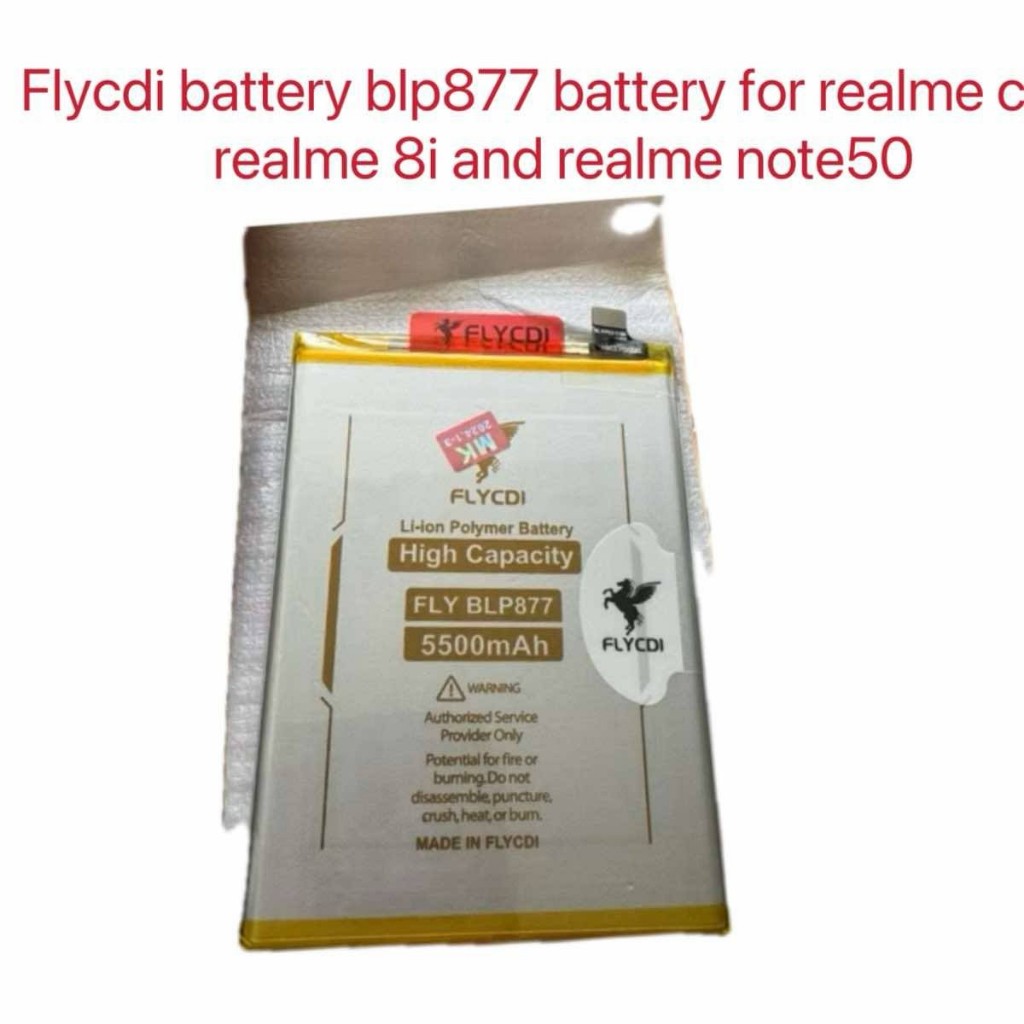 Linshun flycdi blp877 battery for realme 8i / realme c35/ realme note ...