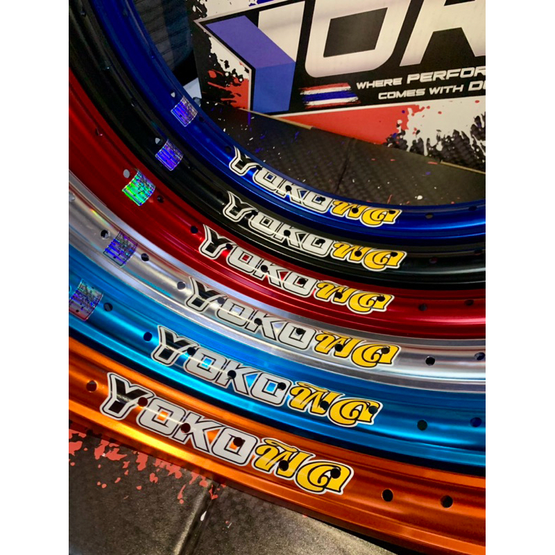 BUDGET MEAL YOKO RIMS SPEEDMODE PPR CARBON STYLE AND PLAIN COLOR 1.2 1. ...