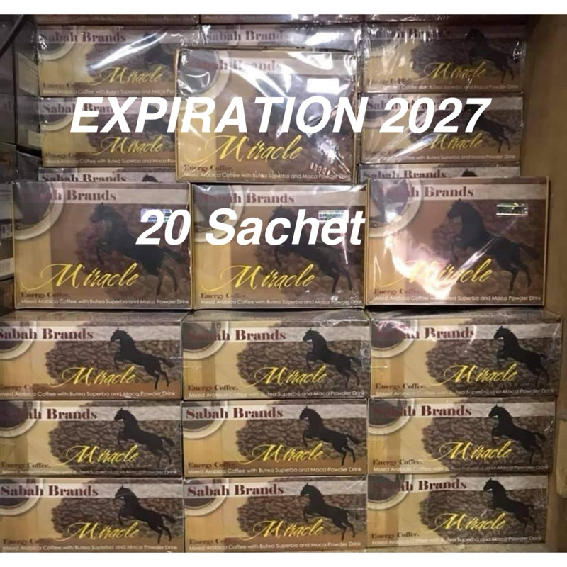 MIRACLE COFFEE ORIGINAL SABAH BRAND EXP: 2027 (20 sachet) | Shopee ...