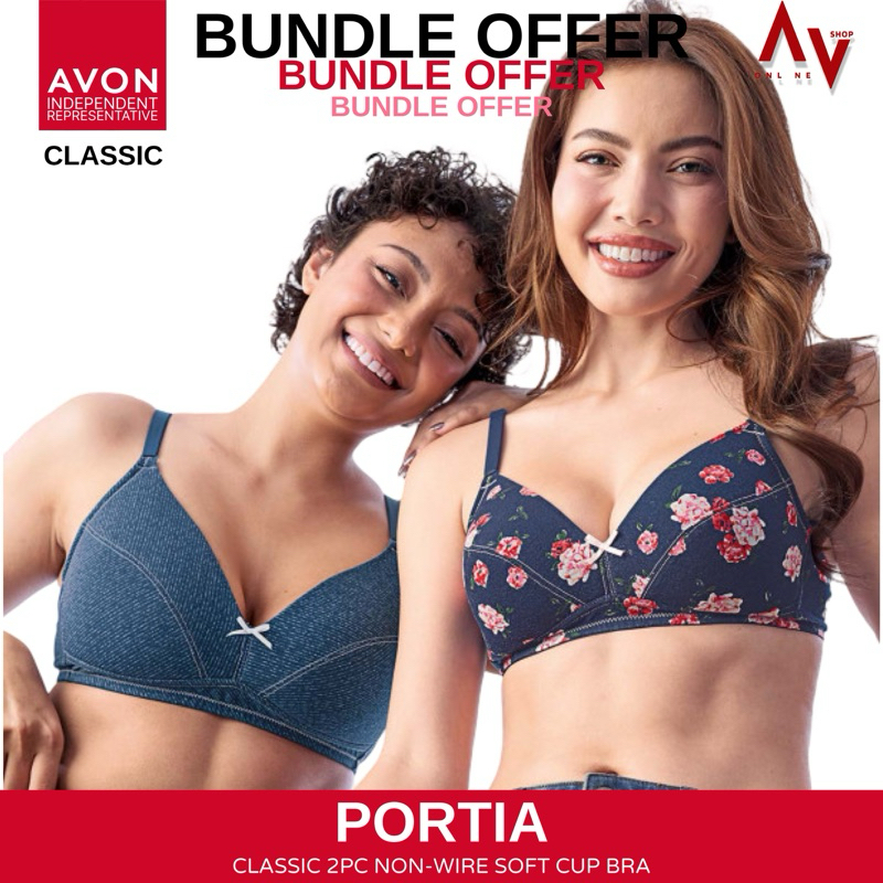 AVON Portia 2pc Non-wire Bra Set (Thea, Sera, Joanne, Freya) | Shopee Philippines