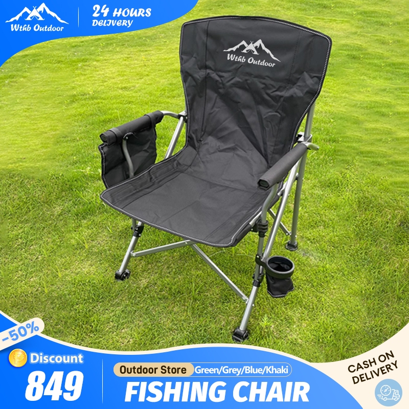 【Wthb Outdoor】Folding Camping Chair Large Load-Bearing Cup Holder ...