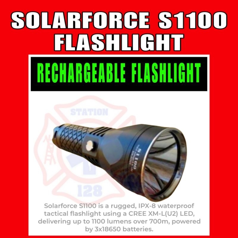 Solarforce S1100 18650 Flashlight | Shopee Philippines