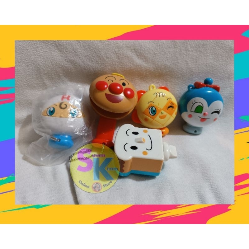 Original ANPANMAN Instruments Keychains Toys Collection Preloved from ...