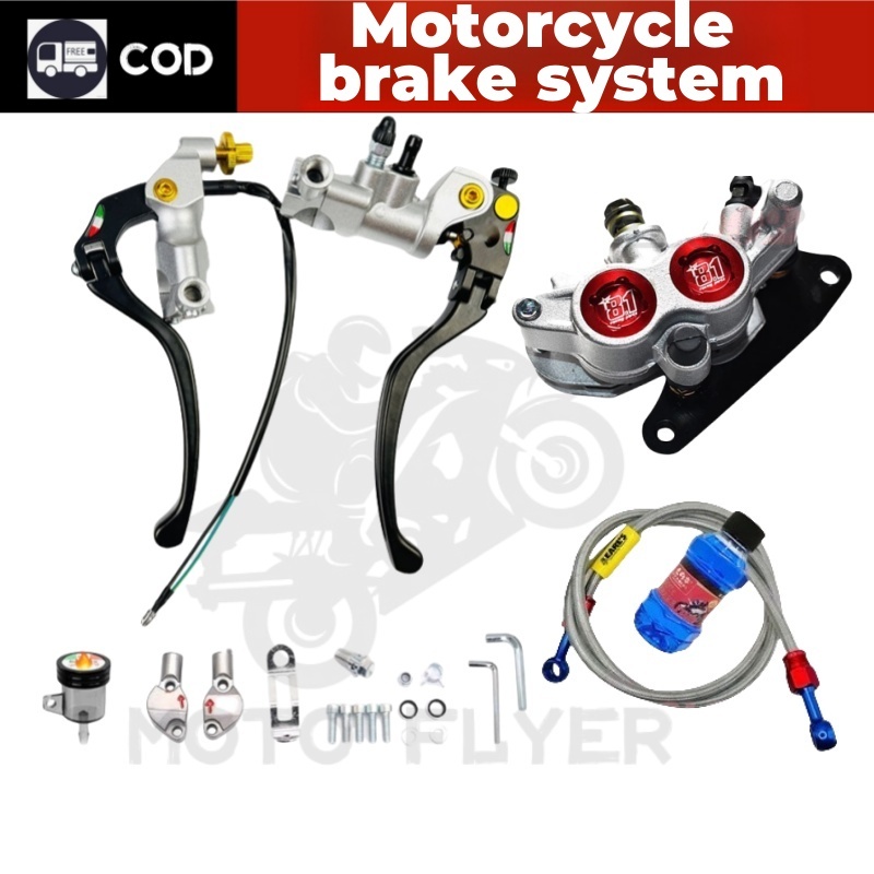 P19 CNC BRAKE MASTER SET SINGLE SMALL TANK WITH SIDE MIRROR HOLDER ...