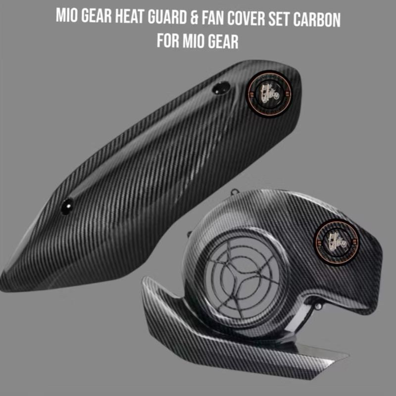 MIO GEAR-FAN COVER & HEAT GUARD CARBON (MIO GEAR) | Shopee Philippines