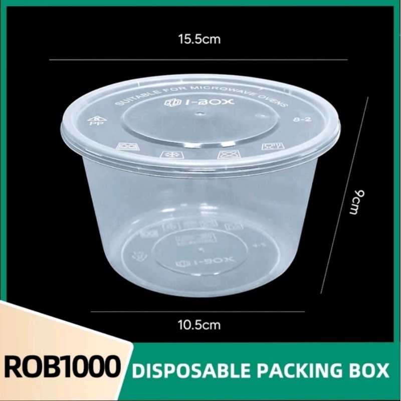 (10pcs) RO1000 Microwavable food container Microwavable plastic ...
