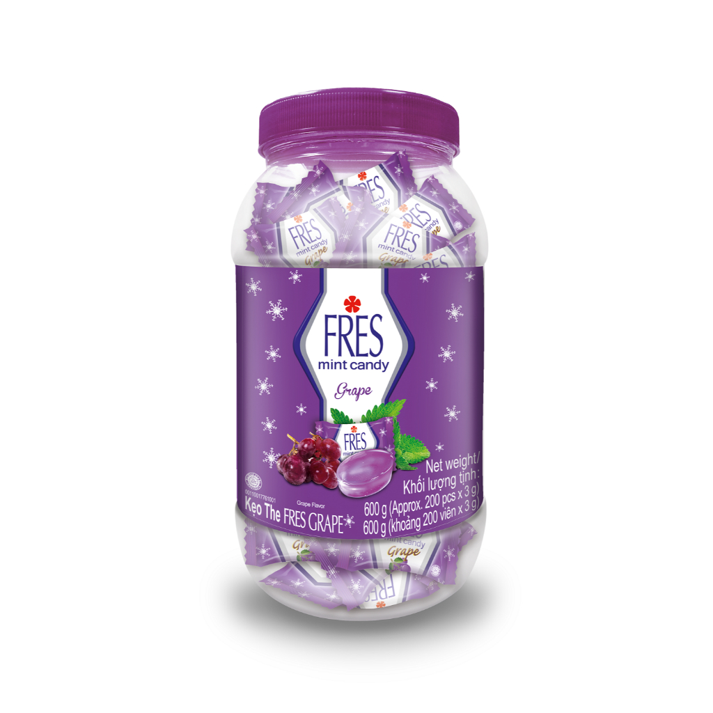 Fres Grape Jar, 200 X 3G | Shopee Philippines