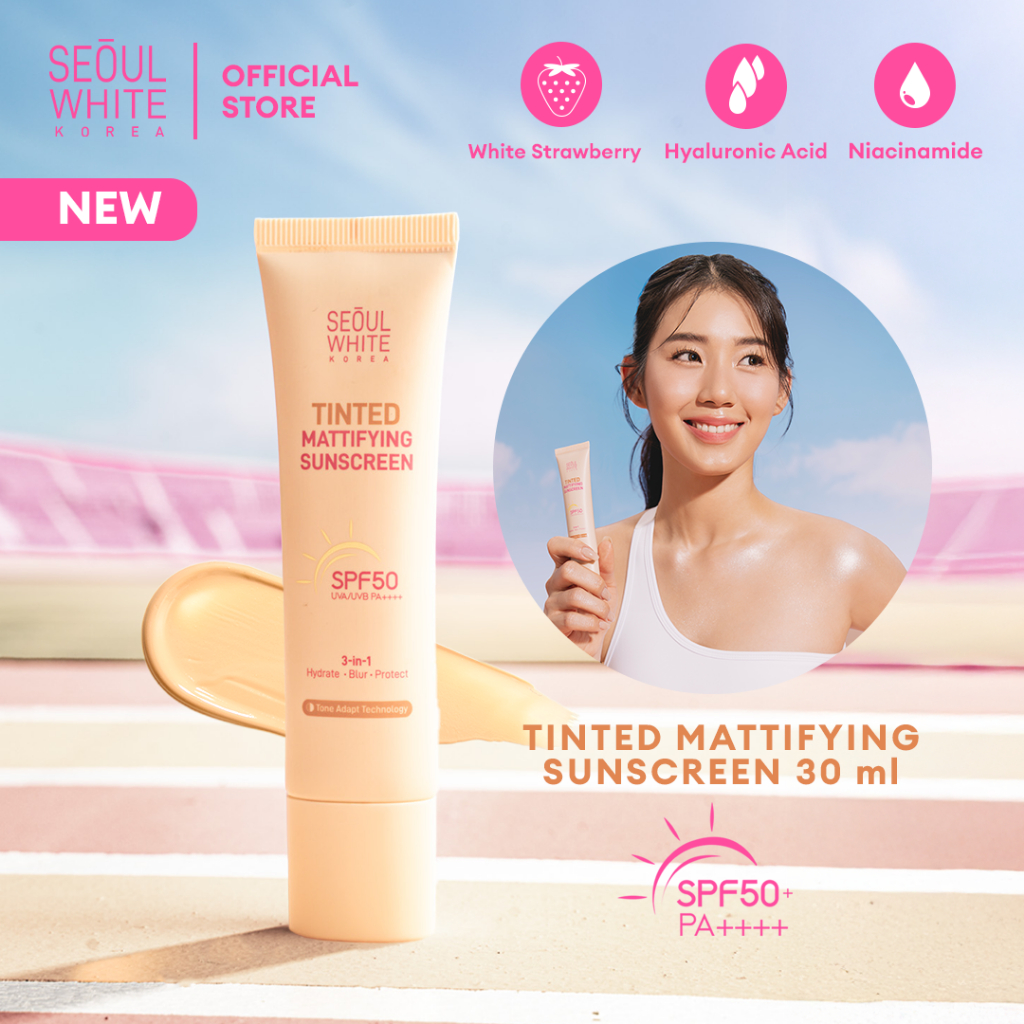 Seoul White Korea Tinted Mattifying Sunscreen Tube 30g SPF50 PA ...