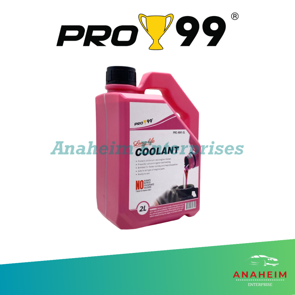 Pro 99 Long Life Antifreeze Coolant Pink (2L) | Shopee Philippines