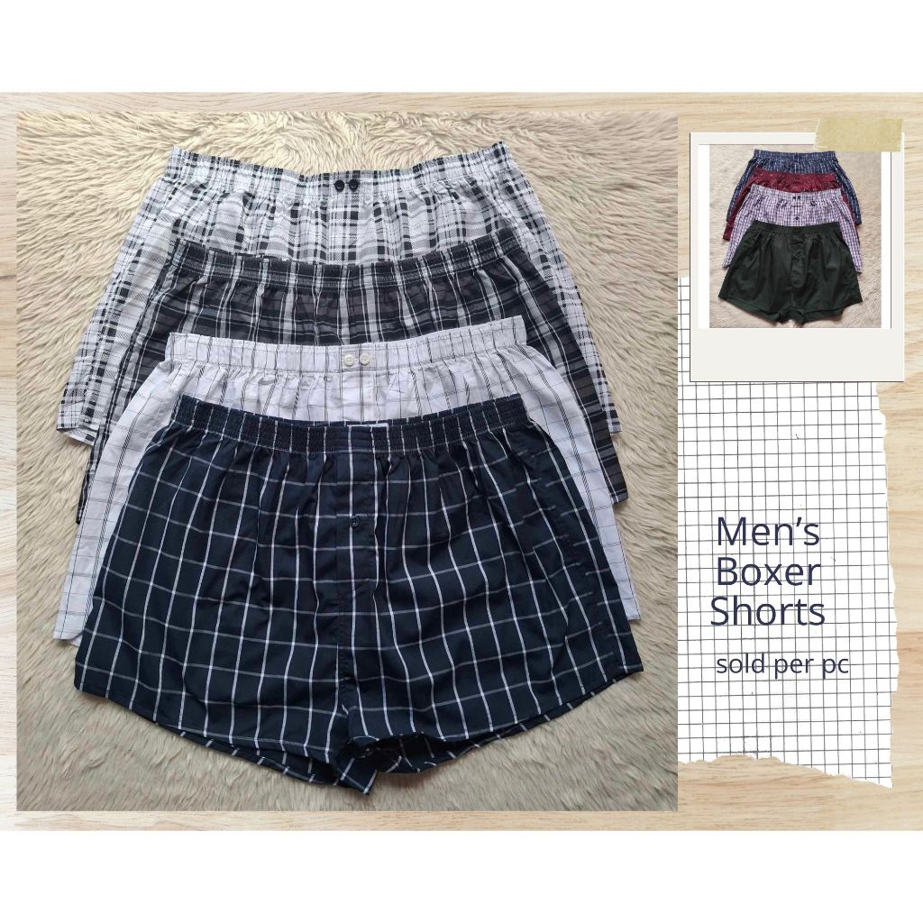 MEN'S BOXER SHORTS Batch 2 LOOSE FIT | Shopee Philippines