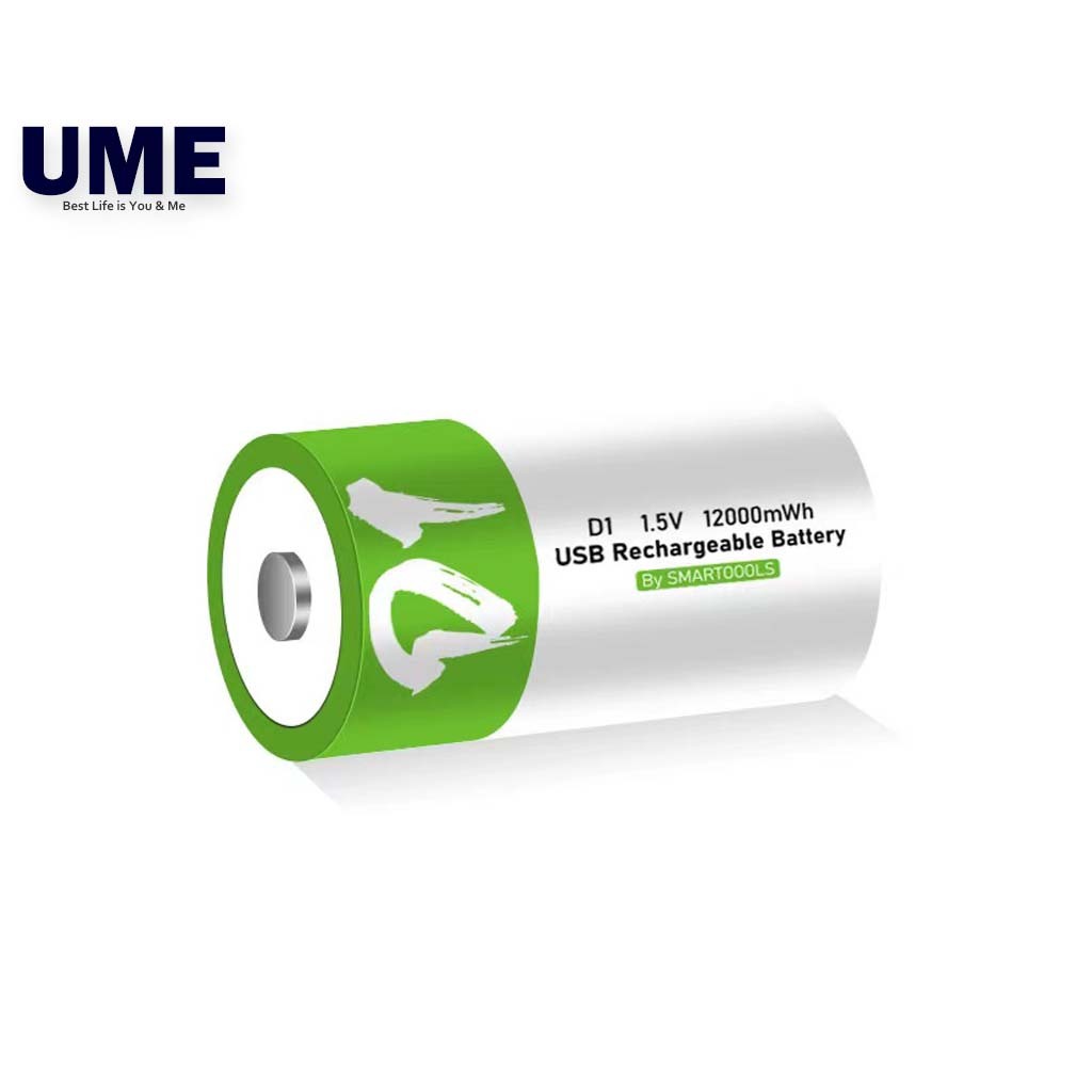 12000mWh Reusable Battery D size 1.5V Rechargeable Lithium Ion Battery ...