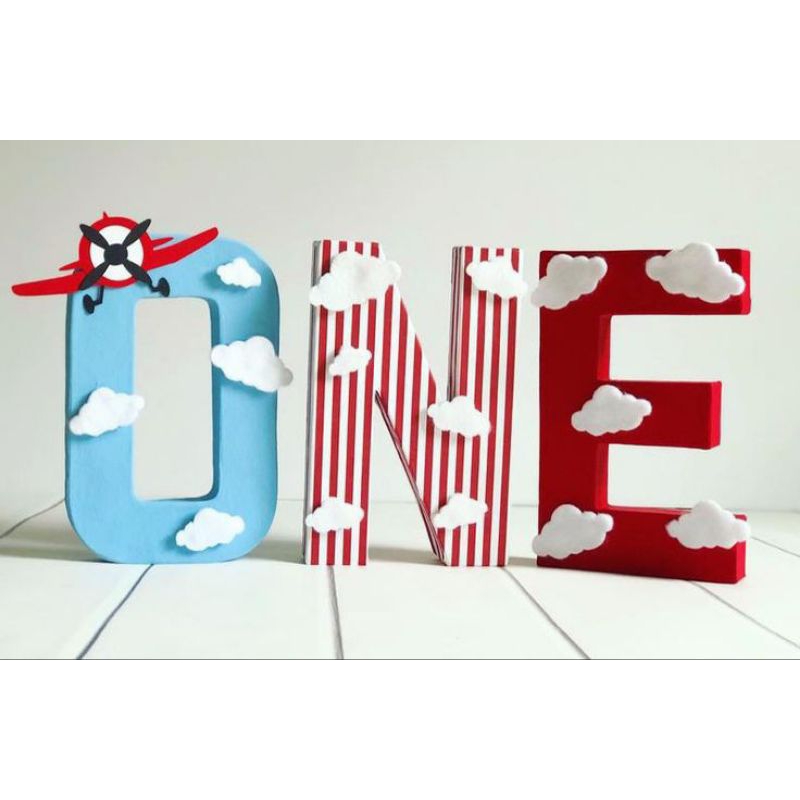 Airplane Pilot theme 8 inches Letter standee | Shopee Philippines