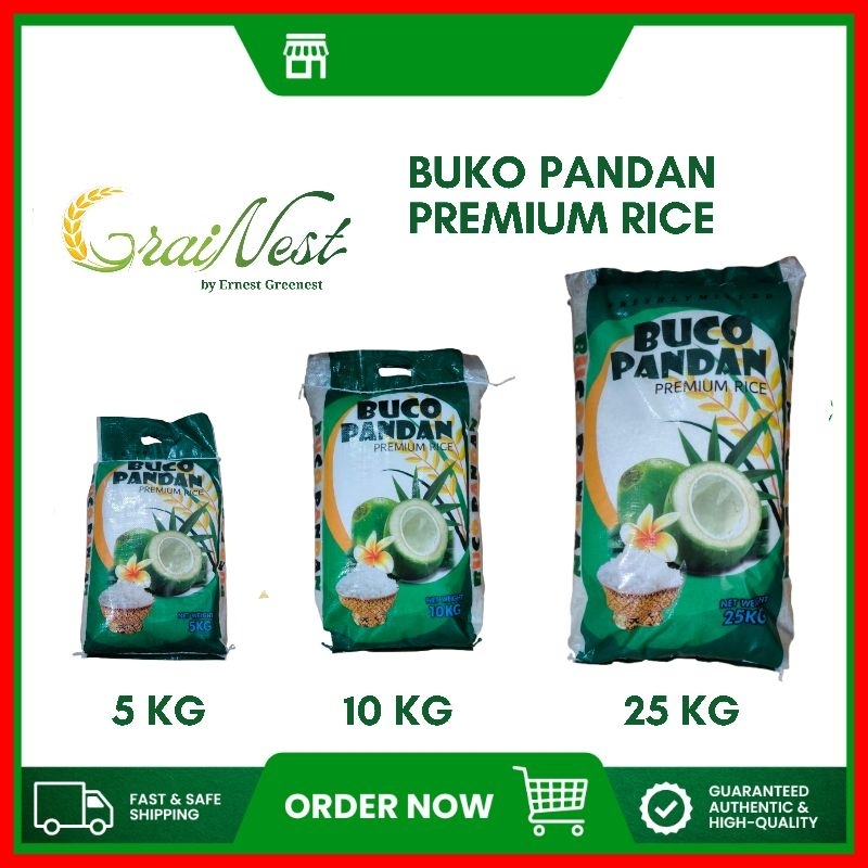 Buko Pandan Premium Rice Bigas 5KG 10KG 25KG | Shopee Philippines