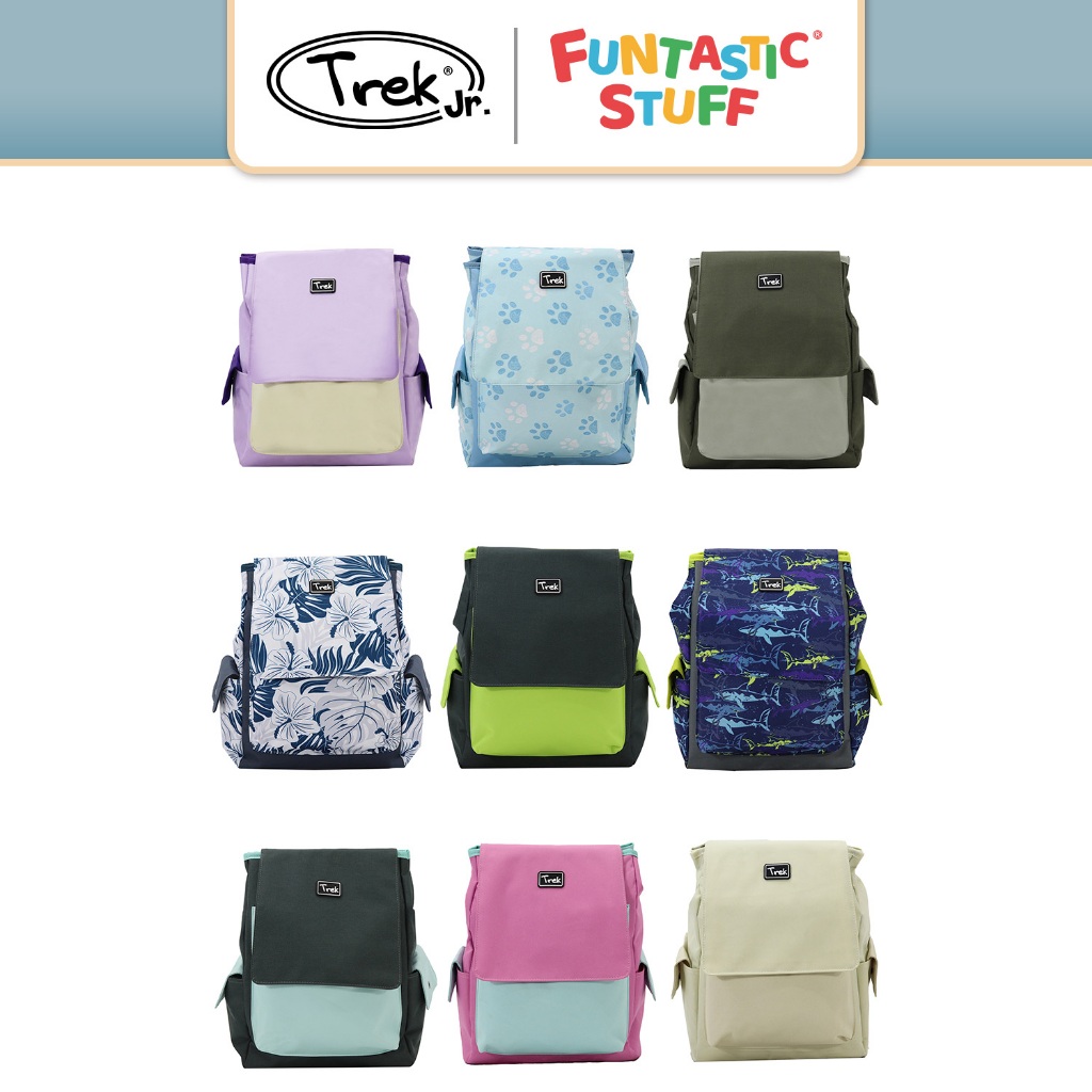 TREK JR Ripple 15" Backpack for Boys & Girls – Stylish & Durable School ...