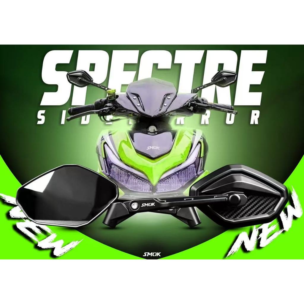 SMOK SPECTRE CNC SIDE MIRROR UNIVERSAL PREMIUM CARBON | Shopee Philippines