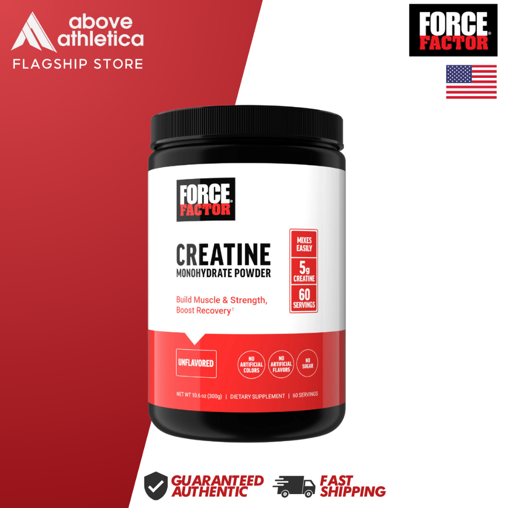 Force Factor Creatine Monohydrate Powder - 300g - Micronized Creatine ...