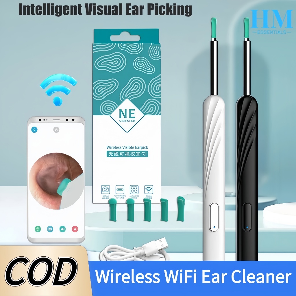 Wireless WiFi Ear Cleaner Intelligent Ear Pick with Camera Visual Ear ...