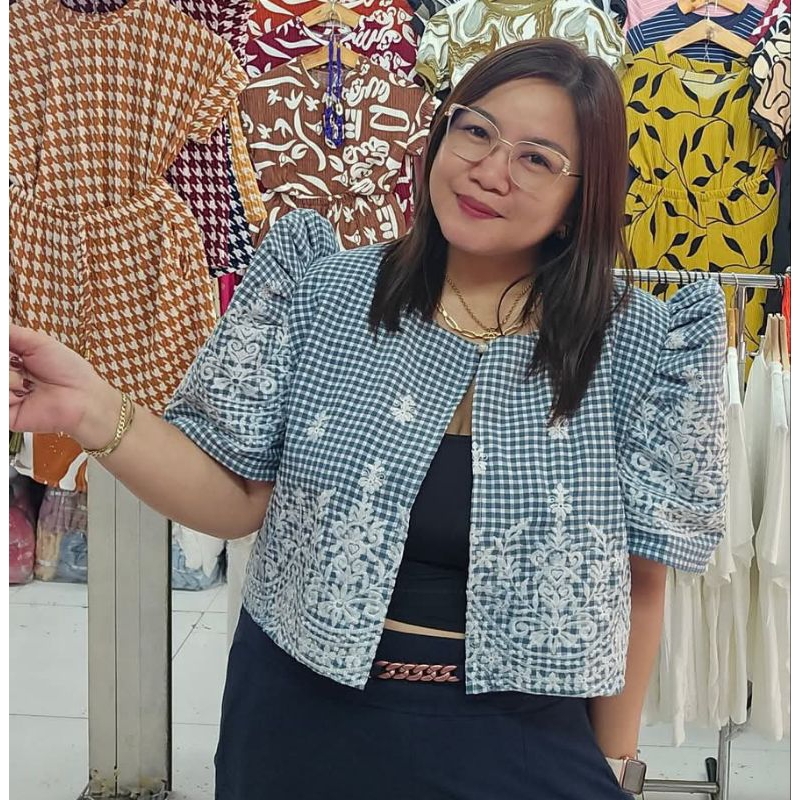 EYELET FILIPINIANA BOLERO PLUSSIZE XL TO XXXL | Shopee Philippines