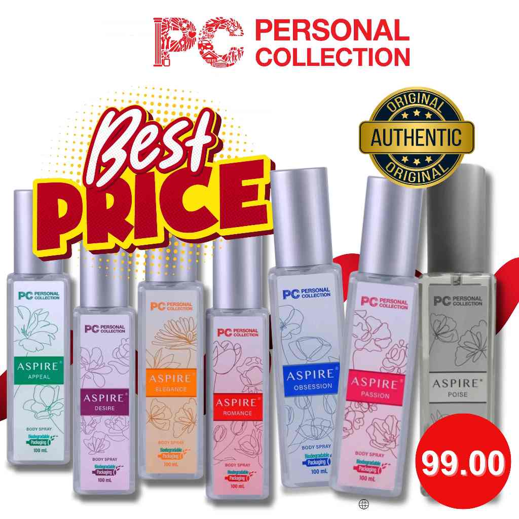 ASPIRE BODY SPRAY COLOGNE 100ML | Shopee Philippines