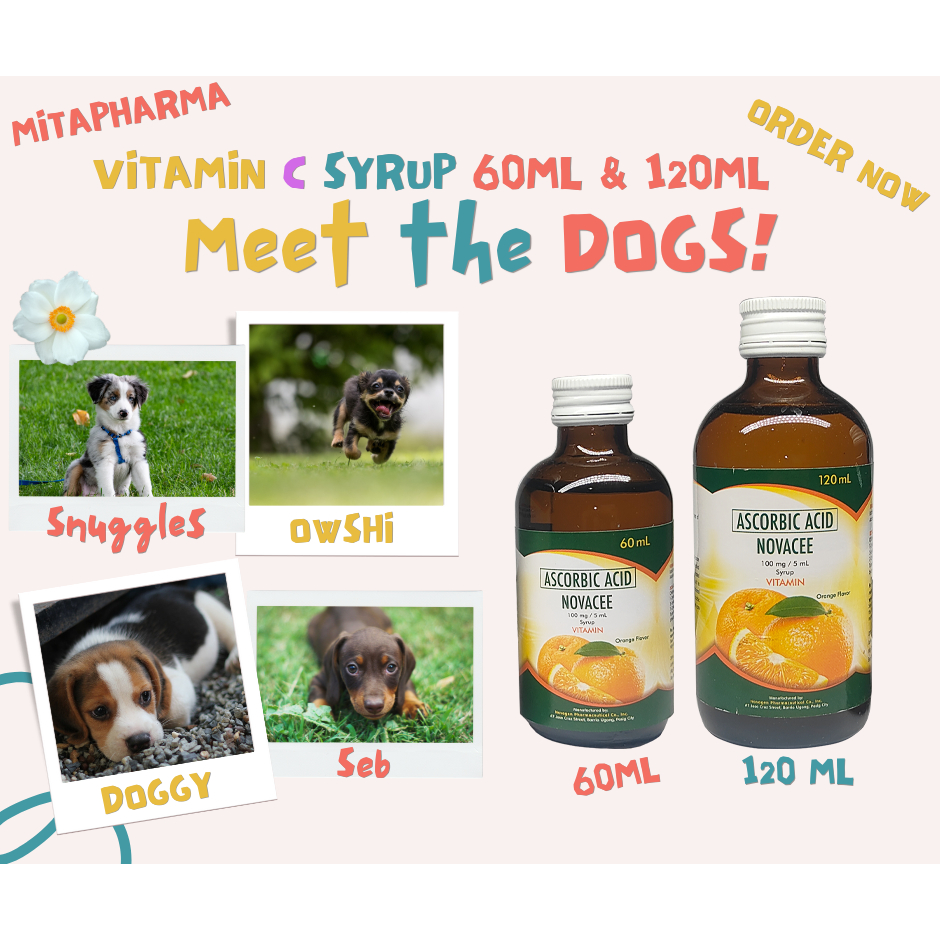 Pets Vitamins C syrup Novacee 60ml & 120ml | Shopee Philippines