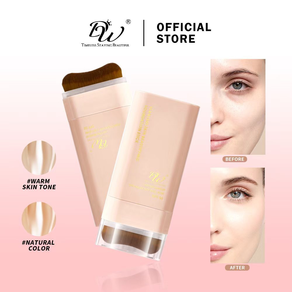 DW Matte Foundation Cream Stick SPF50 Lasting Oil-control Concealer W ...
