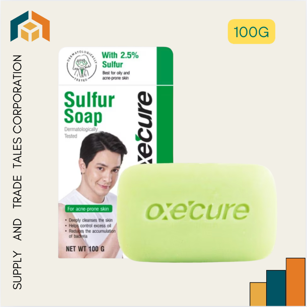 OXECURE Sulfur Bath Soap 100g | Shopee Philippines
