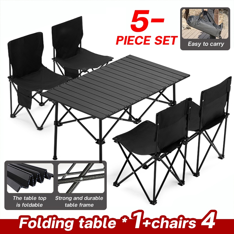 Portable Folding table and chair Camping Chair Family Outdoor Set ...